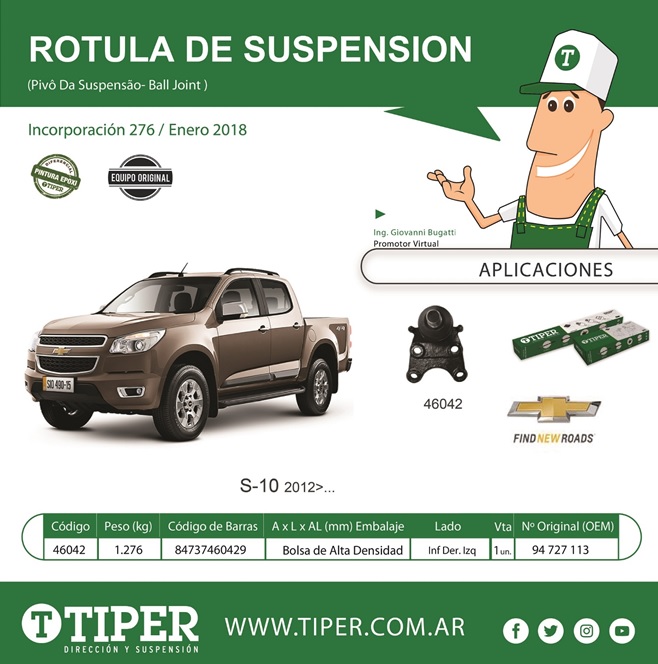 Tiper - Dirección y Suspensión