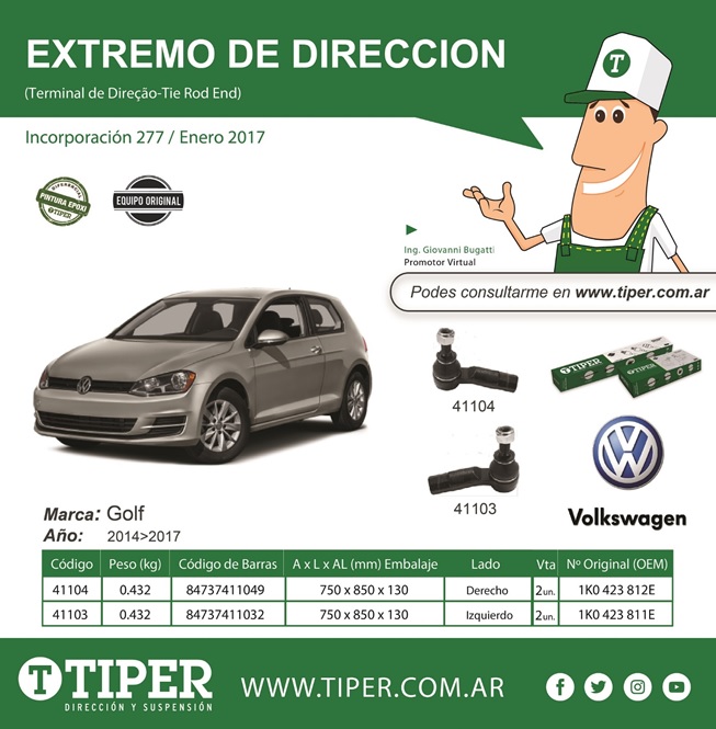 Tiper - Dirección y Suspensión