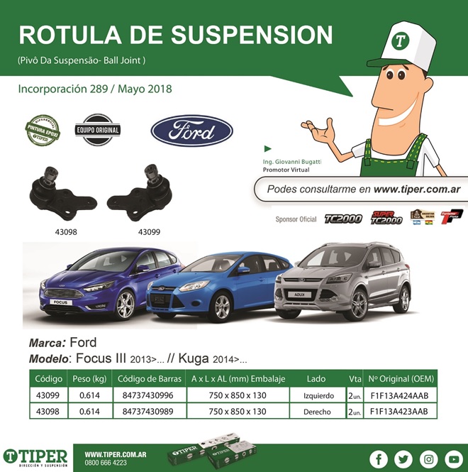 Tiper - Dirección y Suspensión